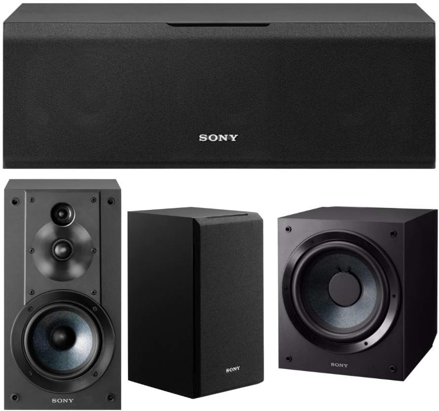 Amazon.com: Sony SSCS5 3-Way 3-Driver Bookshelf Speaker System (Black ...