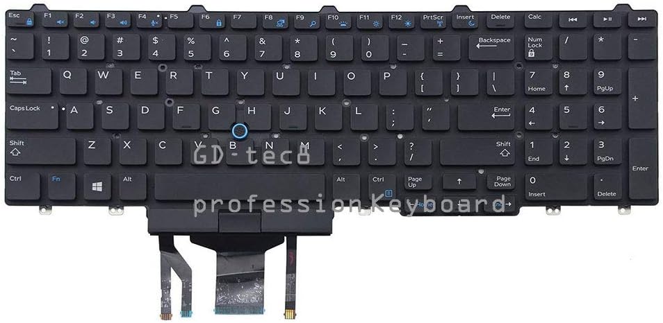 Amazon.com: Laptop Keyboard Compatible for DELL Precision 3510 7510 ...