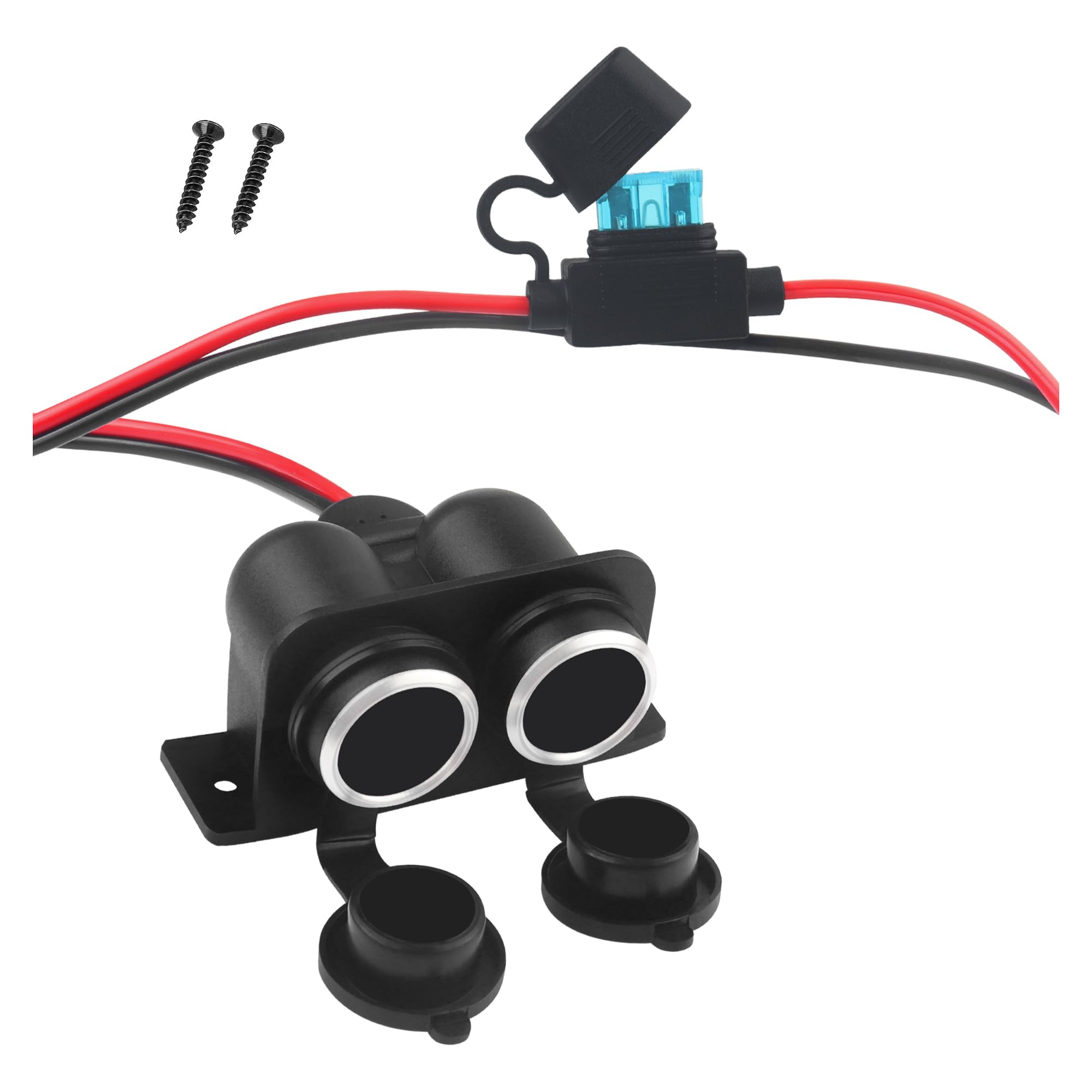 Amazon.com: Car Cigarette Lighter Plug,Double Hole 12V Cigarette ...