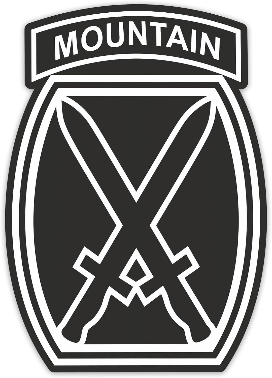 Amazon.com - Sticker 10th Mountain Division USA Army Decal for Car ...