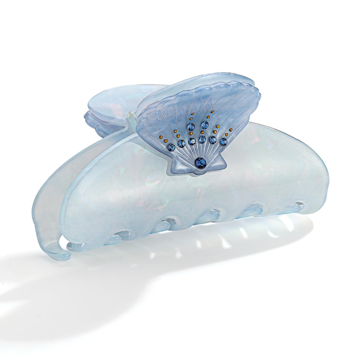 Amazon.com : LILIE&WHITE Acrylic Seashell Hair Accessories: Blue ...