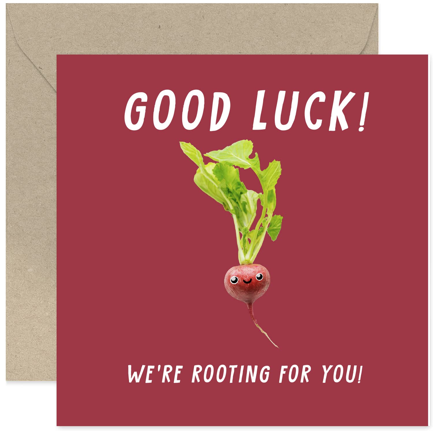 Old English Co. Funny Good Luck Card for Him or Her - Hilarious Radish ...