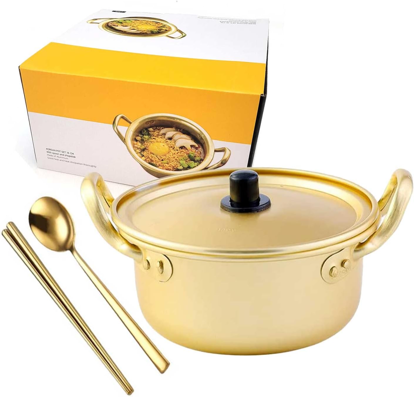 Amazon.com: Korea Noodle Pot/Hot Shin Ramyun Aluminum Pot 6.3"(16cm ...