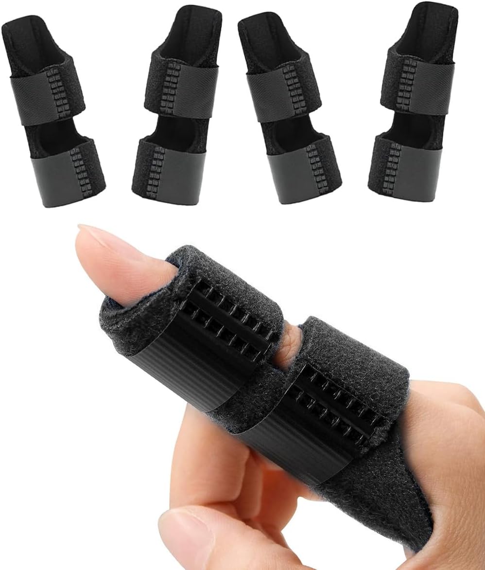 ECVV 4PCS Adjustable Finger Splint for Pain Relief, Trigger Finger ...