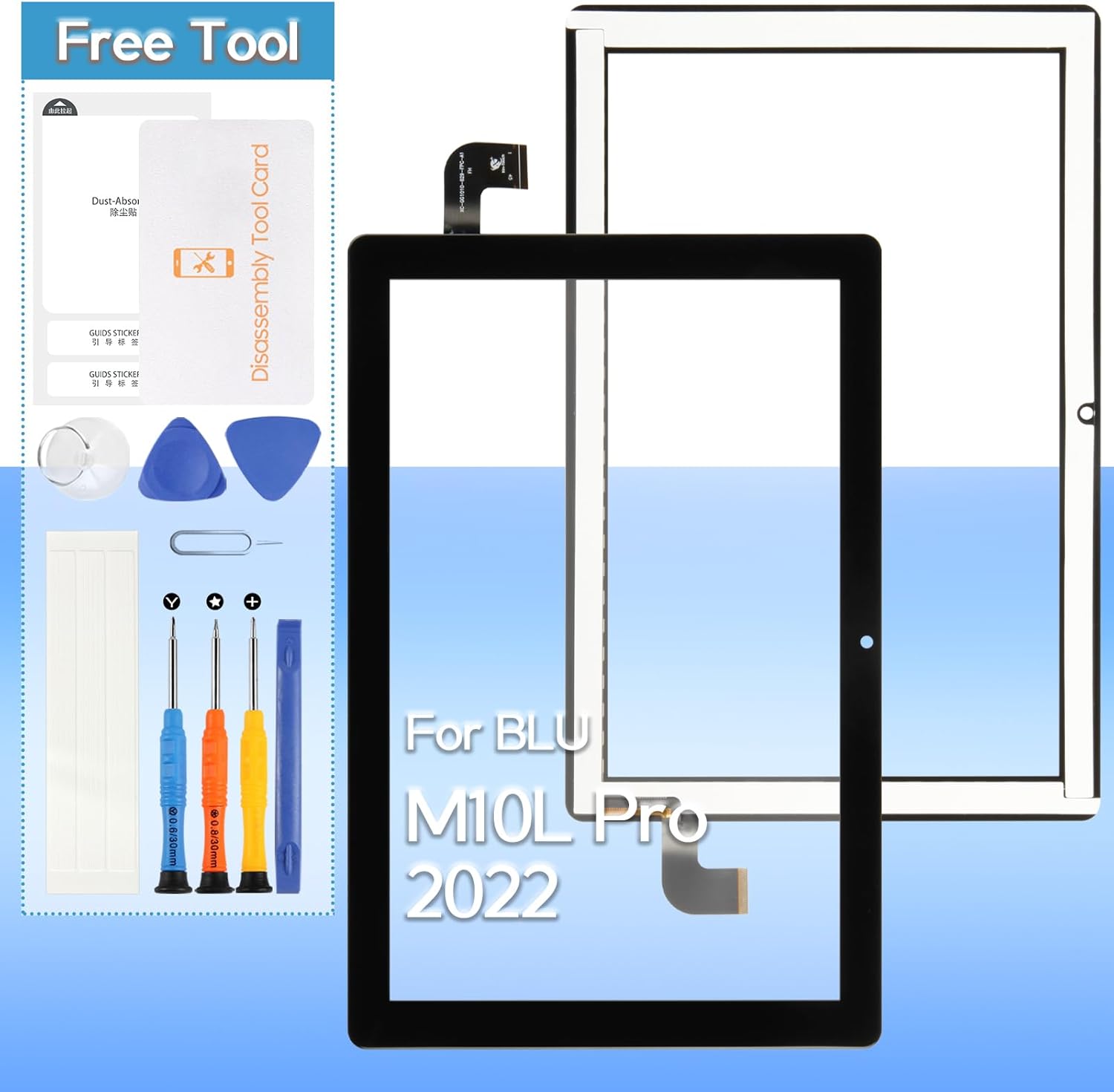 Amazon.com: Touch Screen Replacement for BLU M10L Pro M0214UU 2022 GG1010-629 10.1inch Front ...