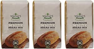 Wright's Baking Premium White Bread Mix 500g (Pack of 3) - Alpine ...