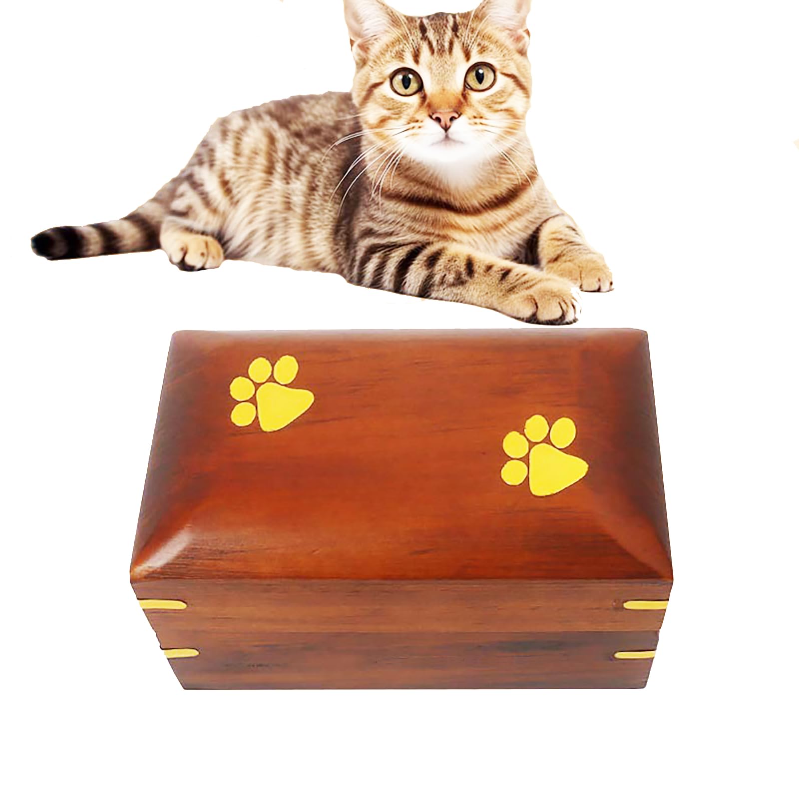 Amazon.com: Yestic Wooden Pet Urns for Dogs Cat Urns for Ashes,Pet ...