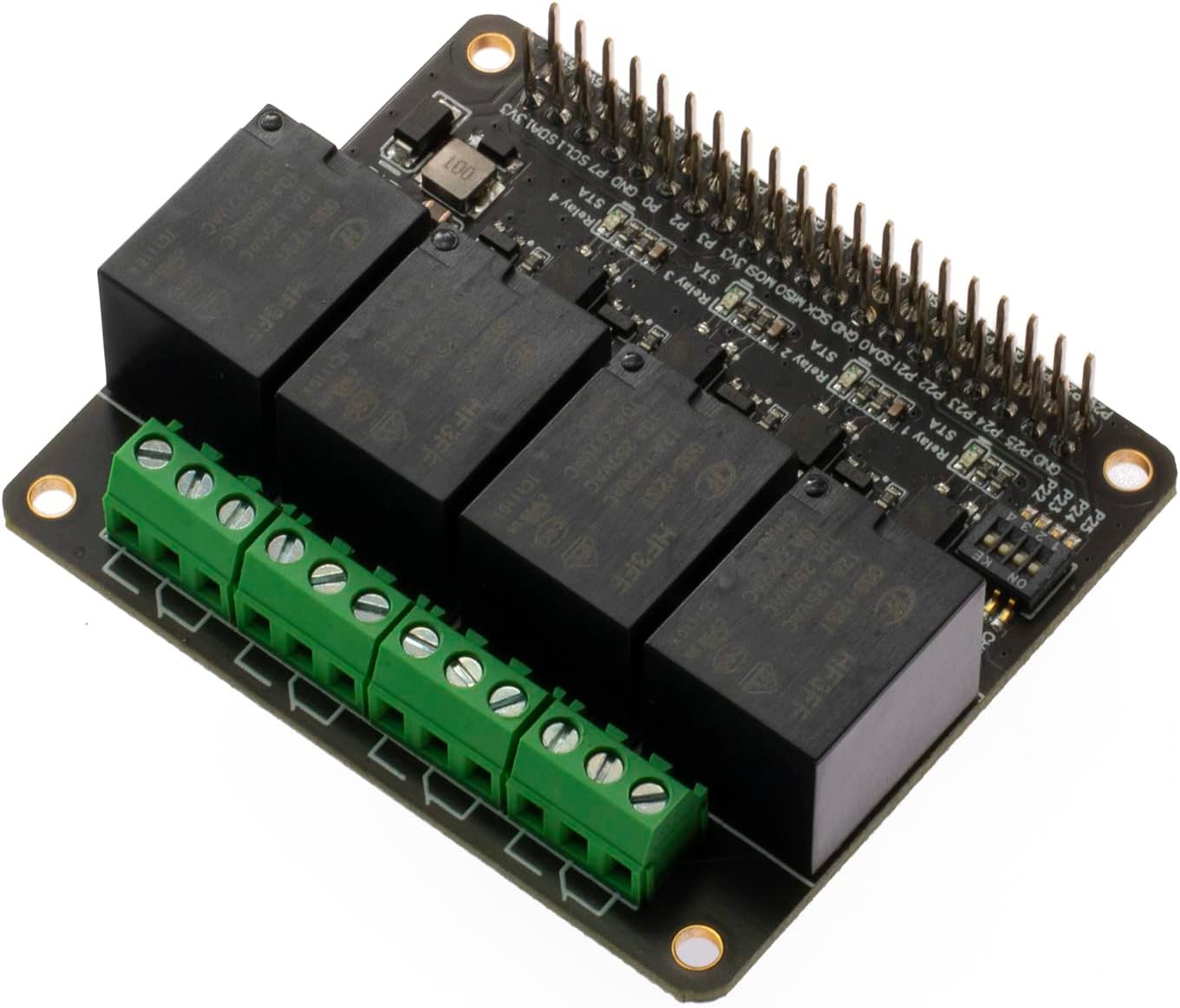 Amazon.com: XICOOLEE 4-CH Relay Raspberry Pi Power Relay Expansion ...