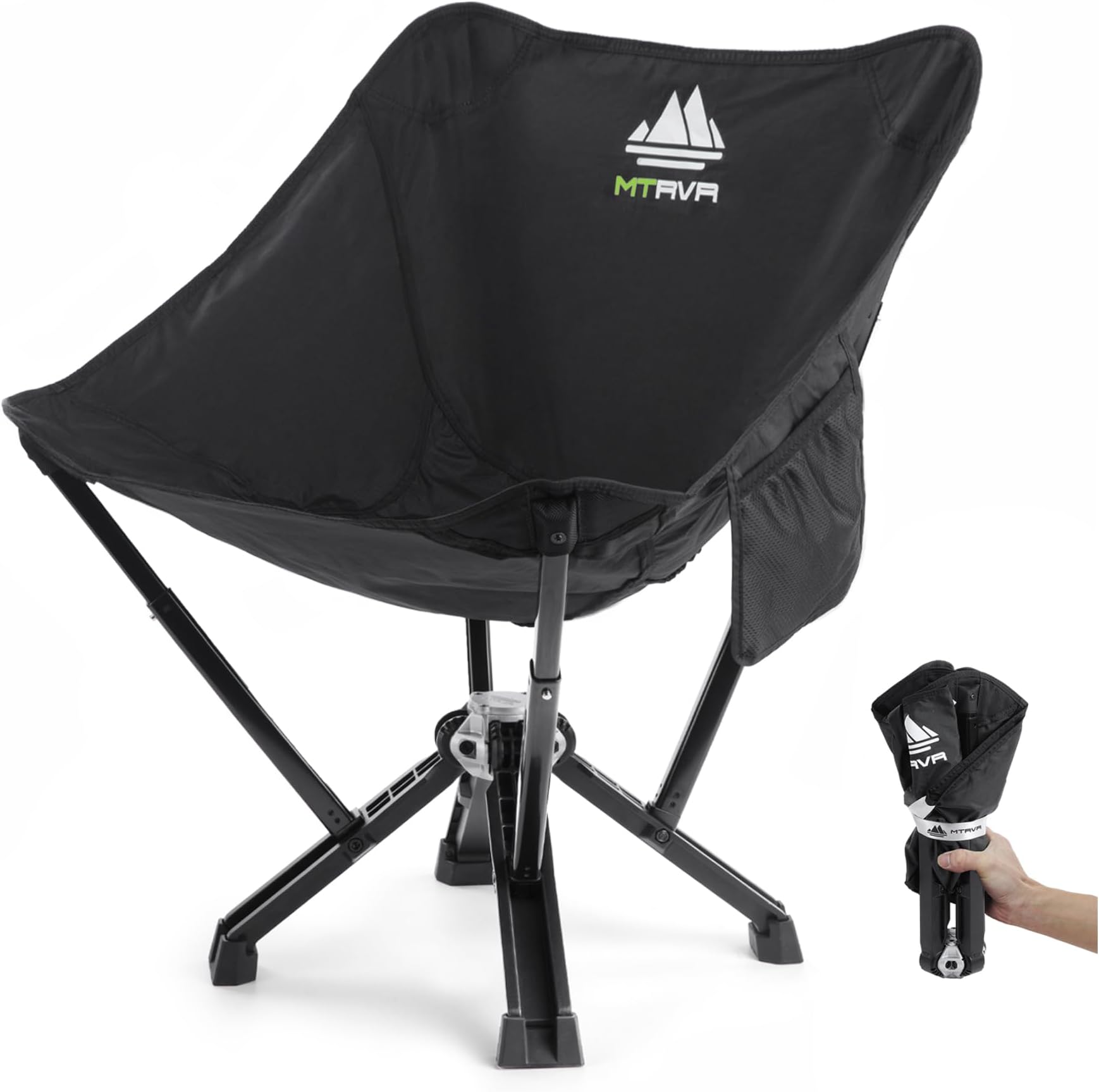 MTRVR - Silla de Camping Plegable, Silla Plegable portatil Todo en uno, Ligera, compacta y ...