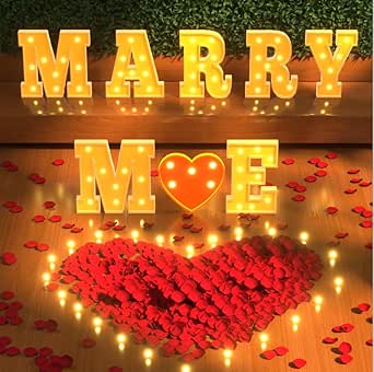 Timisea Marry Me - Letras iluminadas, letrero LED de matrimonio ...