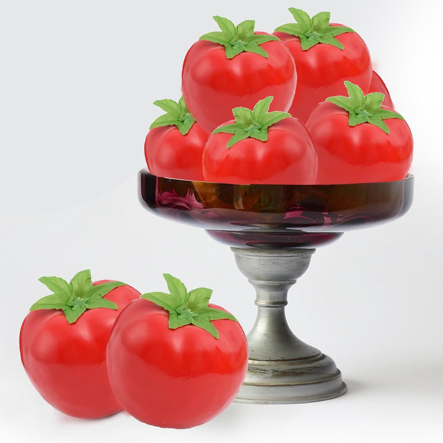 Amazon.com: Tuxiaobu Fake Tomato, 8 Pcs Faux Plastic Tomatos ...