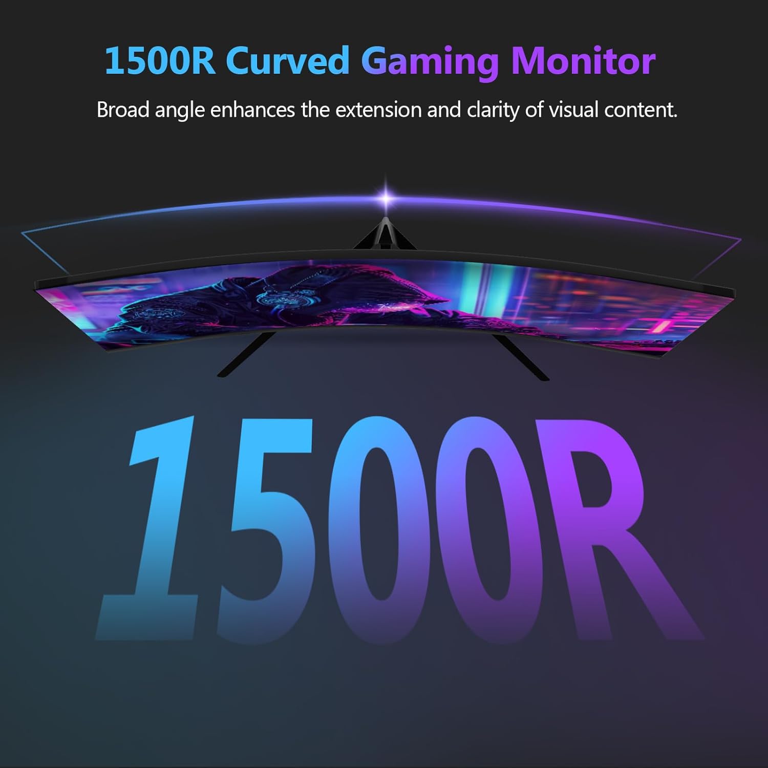 Z-Edge 27 Inch QHD Curved Gaming Monitor 165Hz 1ms MPRT 2K 2560×1440 16 ...