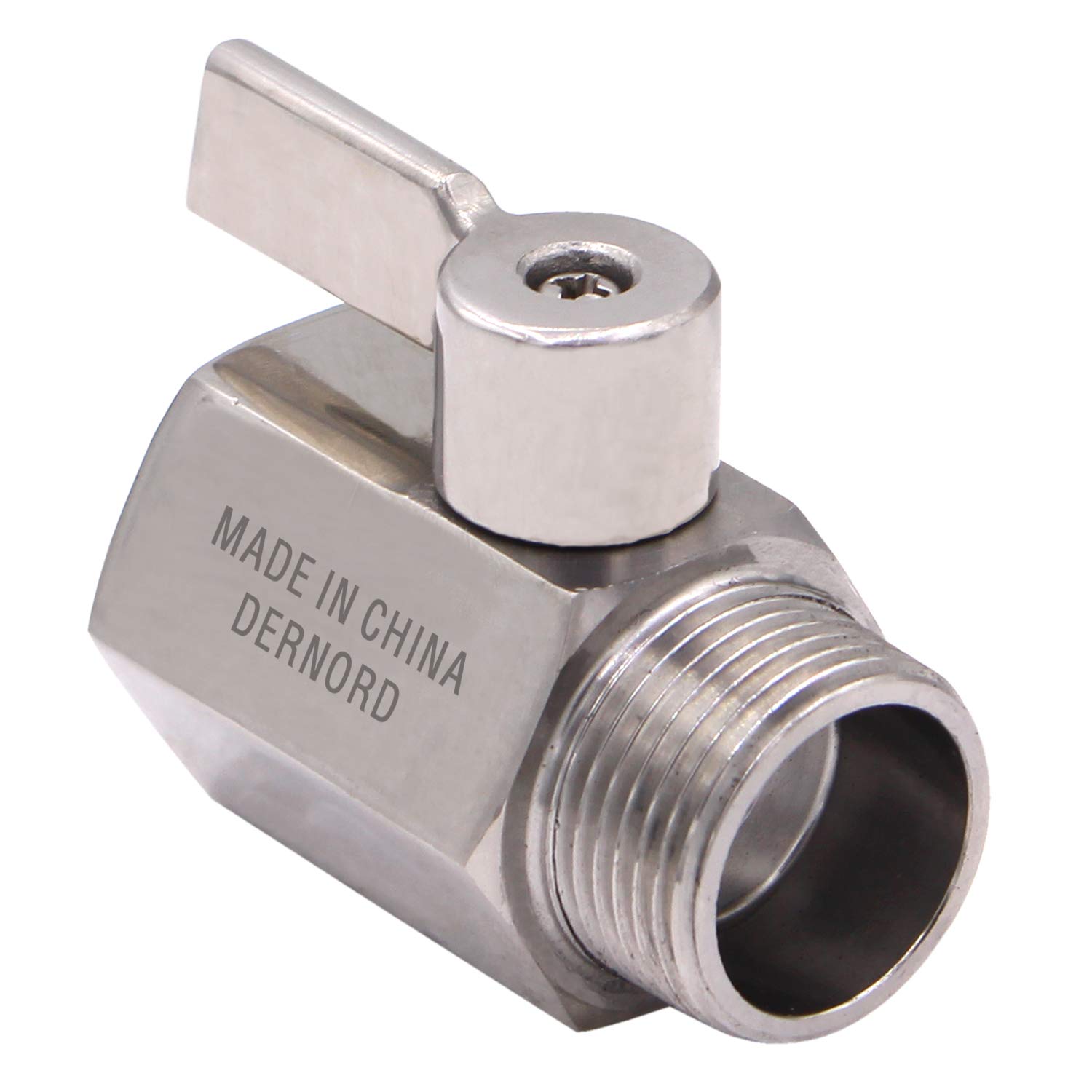Snapklik.com : DERNORD NPT Ball Valve 3/4 NPT Famale X Male Thread