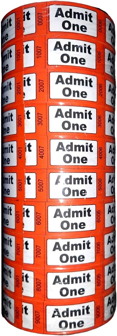 Roll Tickets 1-1000 Blank Coloured, Numbered (1) : Amazon.co.uk: Toys ...