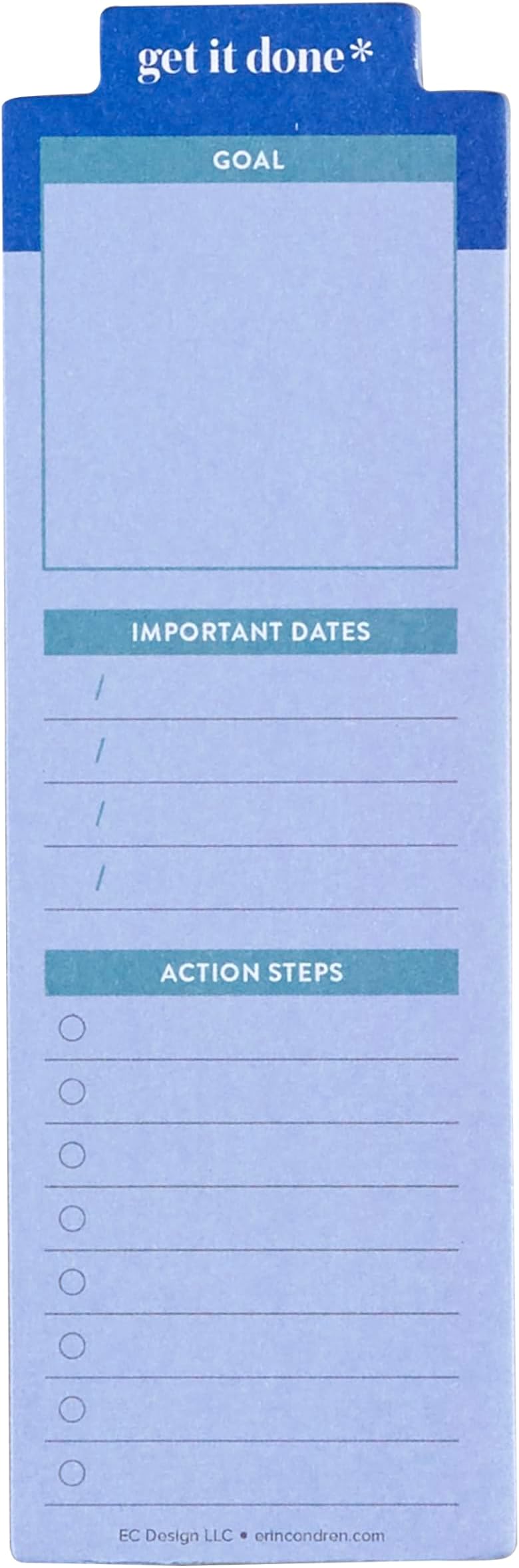 Amazon.com : Erin Condren Goal Setting Bookmark Sticky Notes, Bookmark ...
