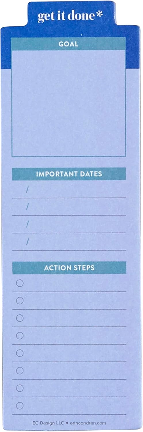 Amazon.com : Erin Condren Goal Setting Bookmark Sticky Notes, Bookmark ...