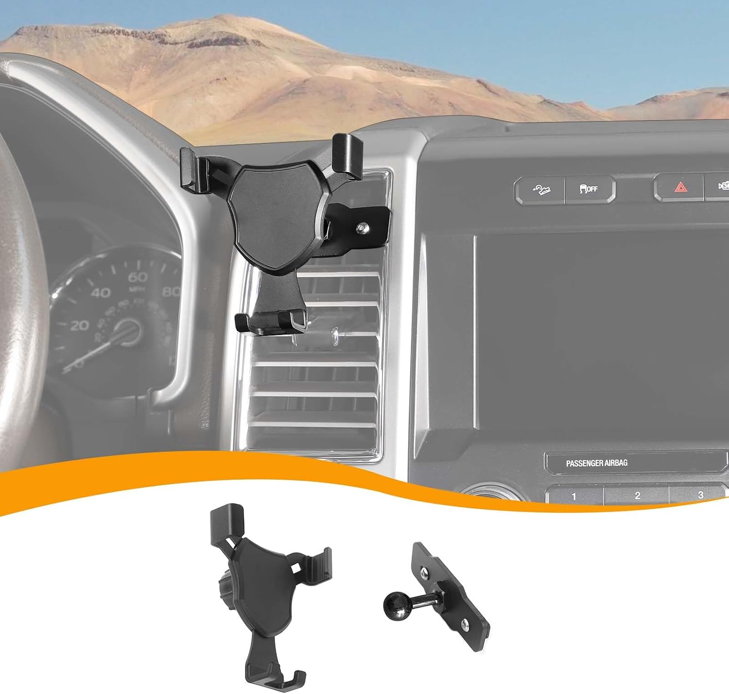 Amazon.com: Hoolcar Car Phone Holder for Ford F150 2015-2020, Dash Air ...
