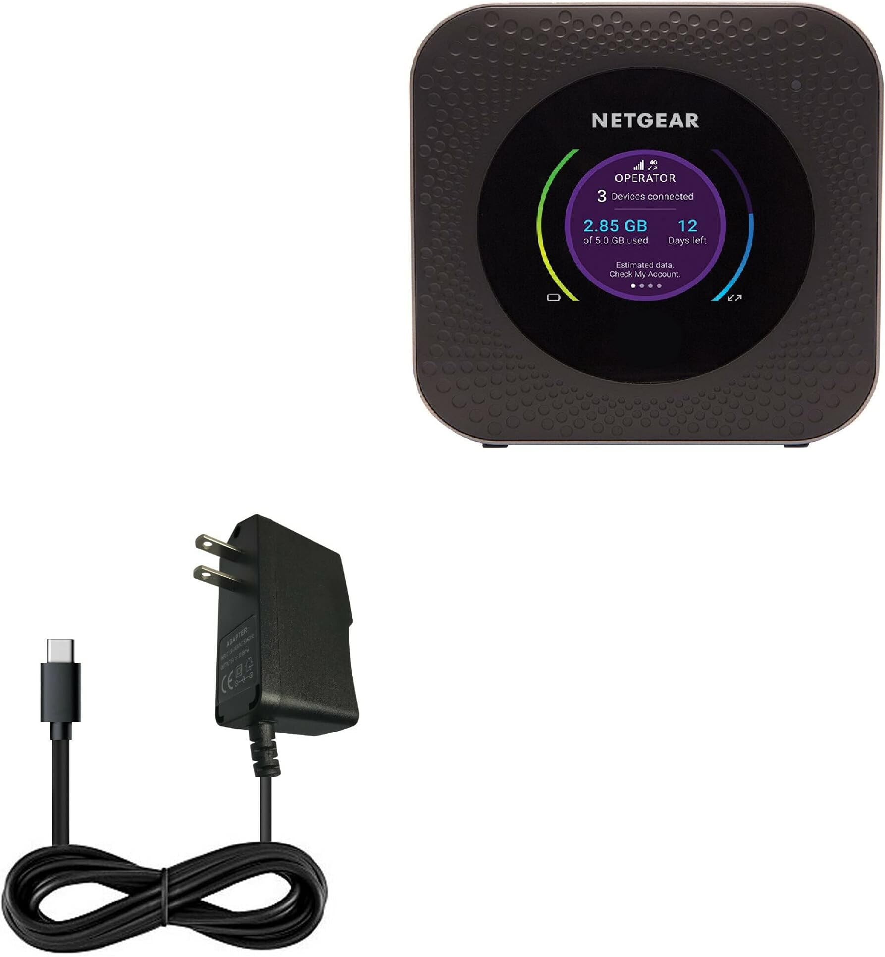 Amazon.com: USB C Type C Cable Cord & AC Wall Block Charger for NETGEAR ...