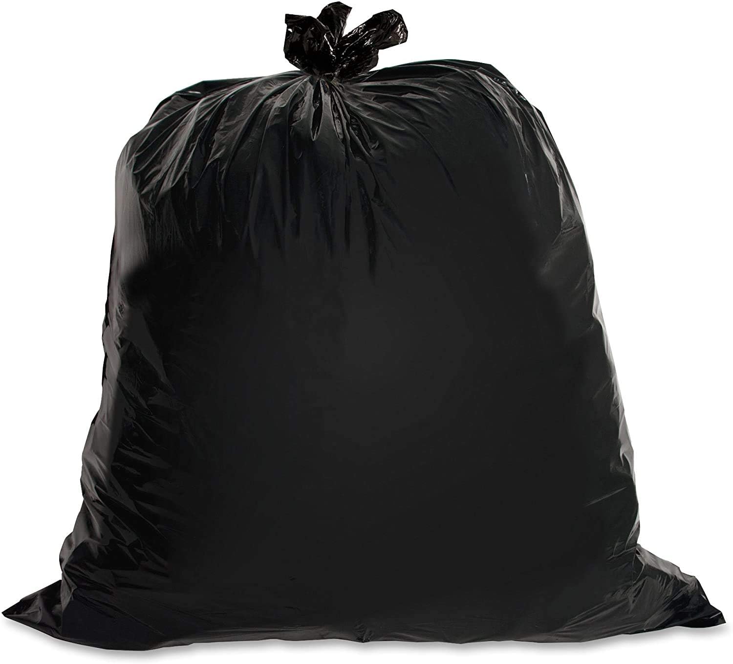 Amazon.com: 56 Gallon Black Trash Bags, 100 Count, 1.25 Mil Thick, For ...