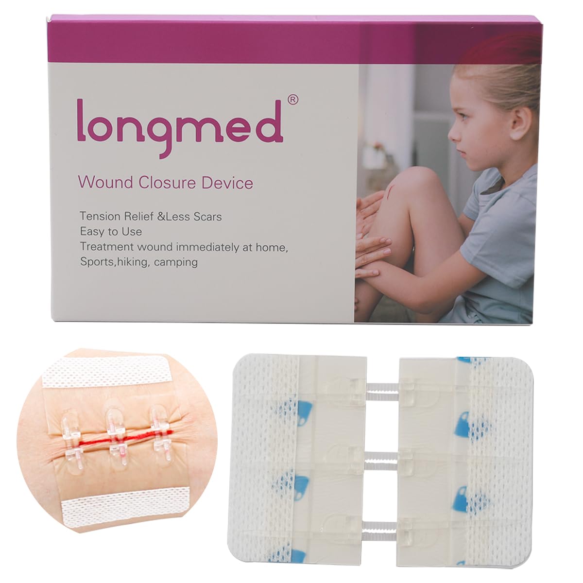 Buy Emergency Wound Closure Strips Butterfly Bandages Stitch Sutures ...