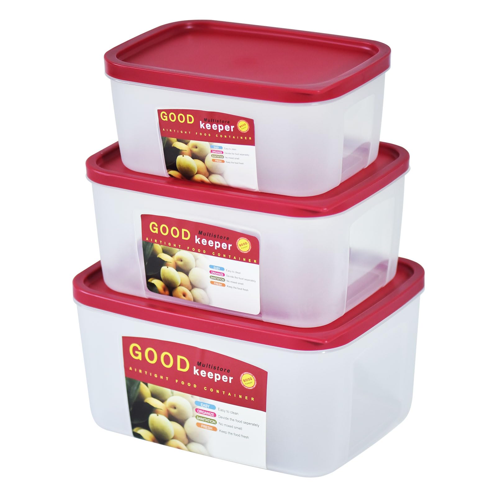 Amazon.com: YUESING 3 Pack Freezer Food Storage Containers Lunch ...