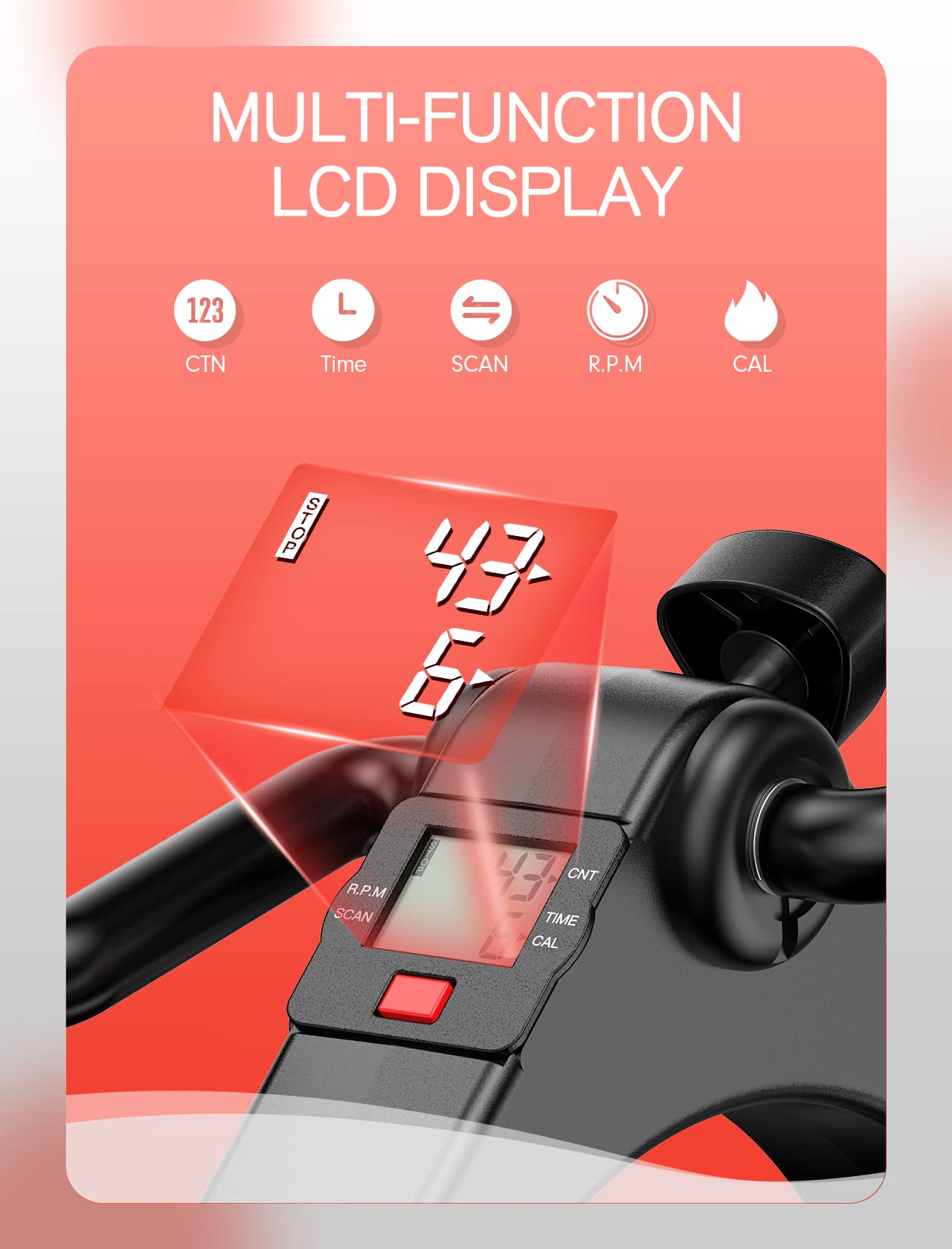 Snapklik.com : Cyclace Folding Pedal Exercise Bike, Under Desk Bike ...