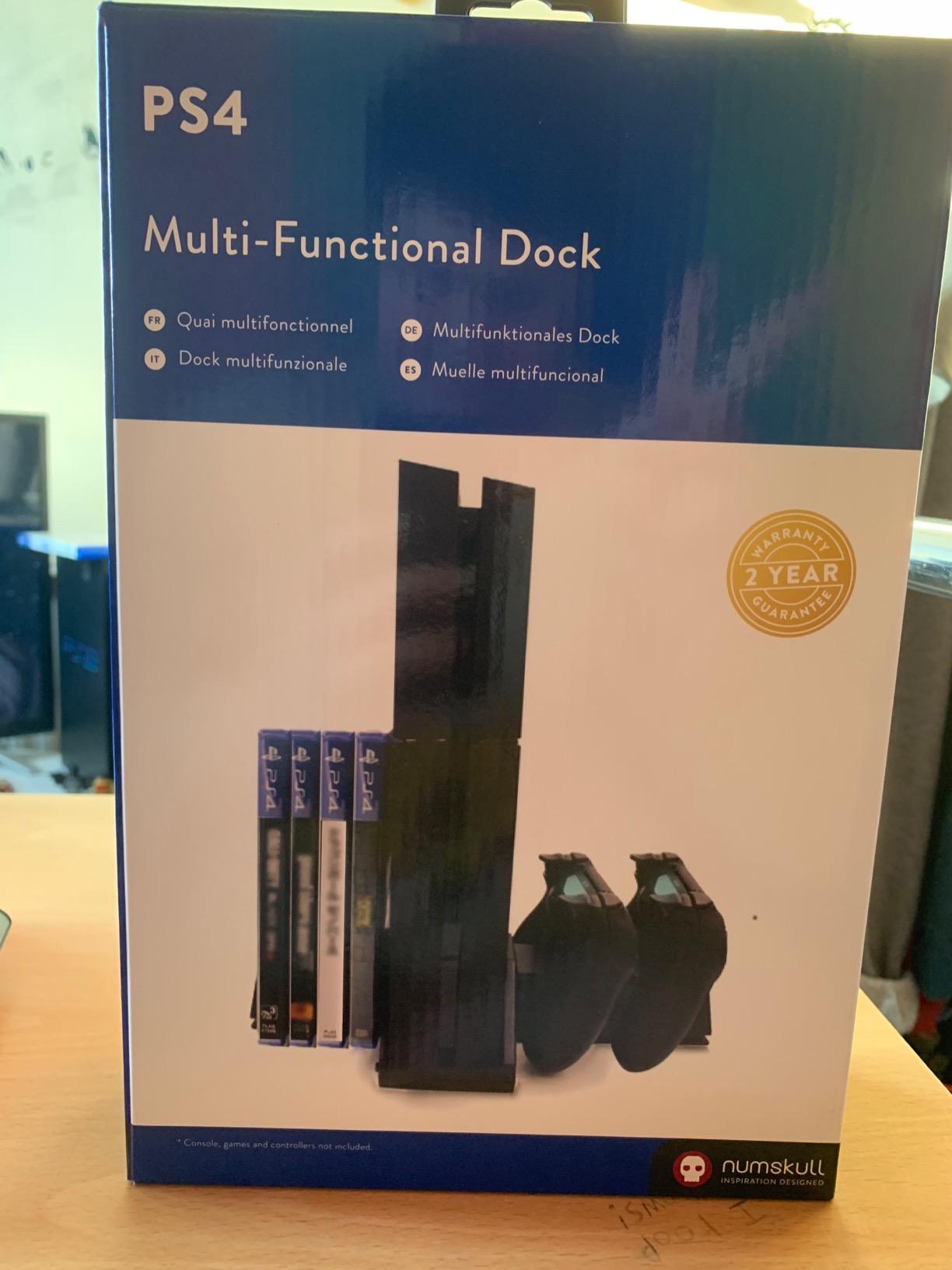 Numskull PS4 Console Stand with Cooling Fan, DualShock 4 Controller ...