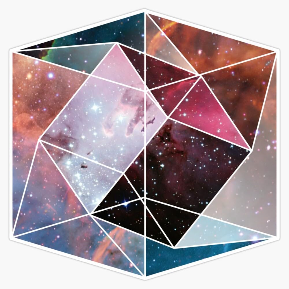 Amazon.com - Tesseract Sticker Bumper Sticker Vinyl Decal 5"