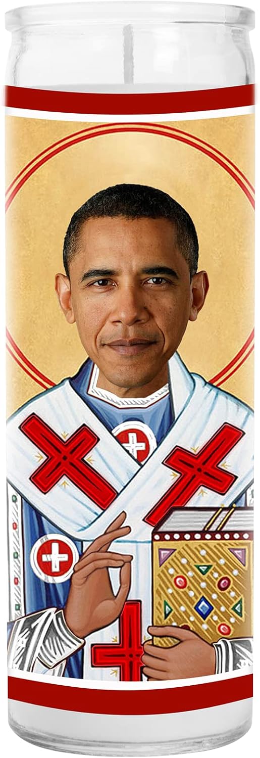 Amazon.com: Barack Obama Celebrity Prayer Candle - Funny Saint Candle ...