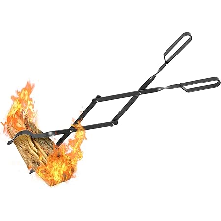Amazon.com : AGM Fireplace Tongs, 26" Fire Pit Accessories Firewood ...