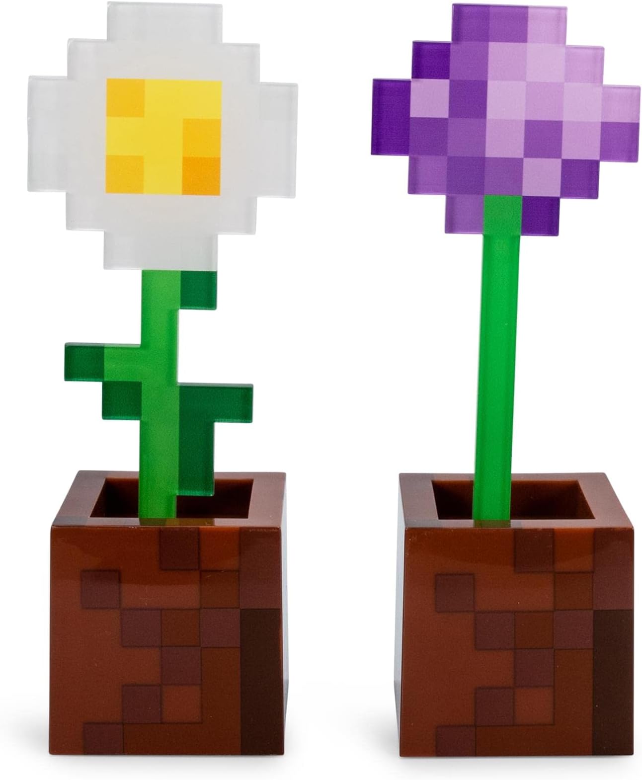 Amazon.com: Minecraft Daisy and Allium Flower Pot Mood Lights, Set of 2 ...