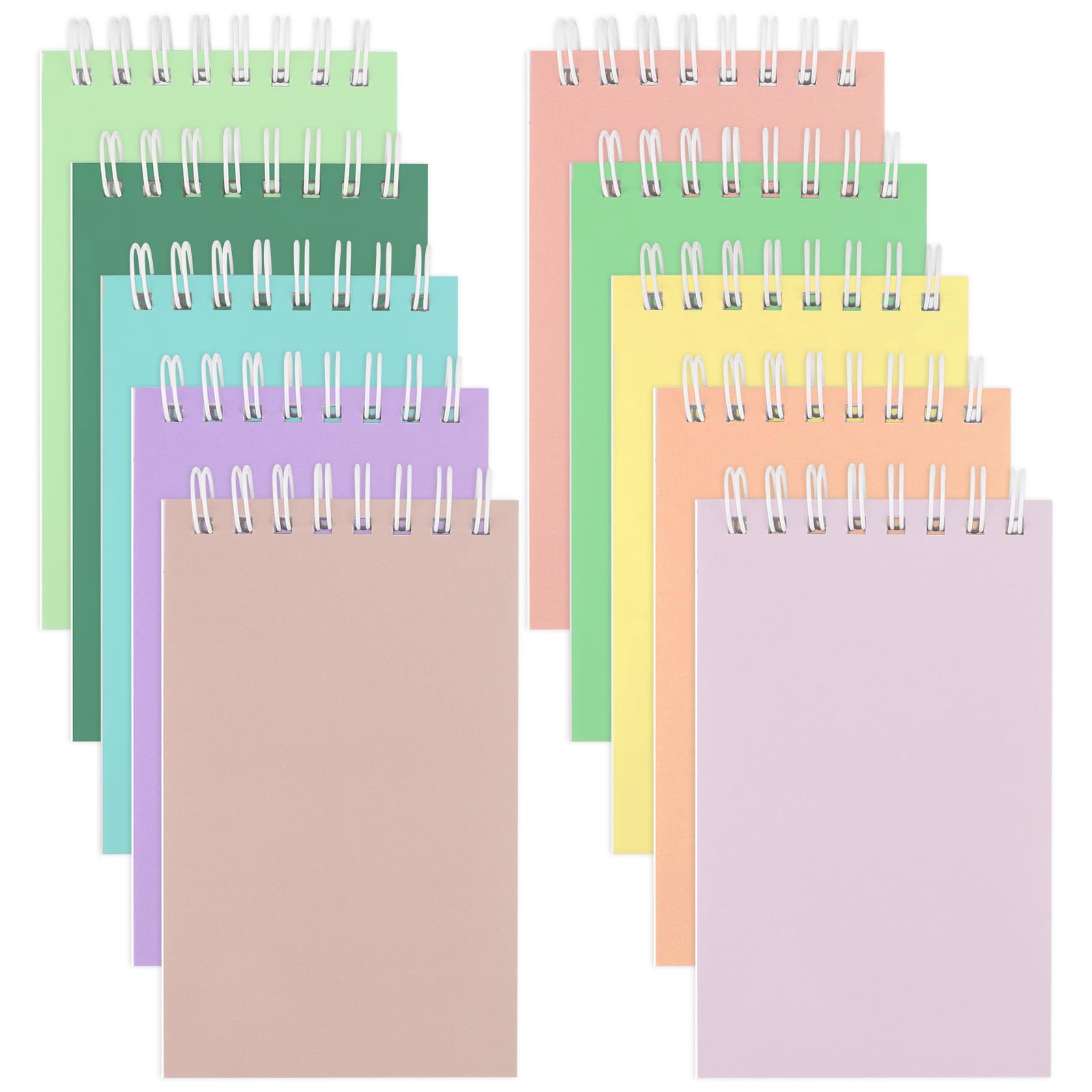 Snapklik.com : Hooqict 10 Pack Pocket Notebook 3x5 Colorful Mini ...