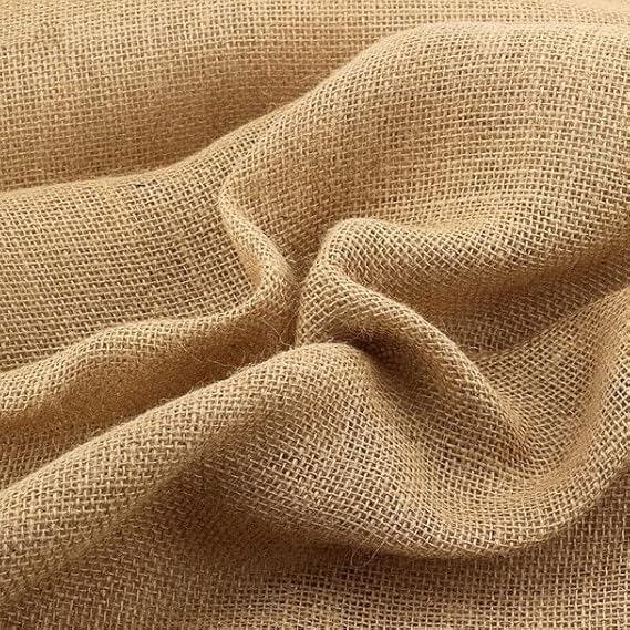 SRP Craft , Non-Laminated Natural Color Jute Fabric Solid, Perfect for ...
