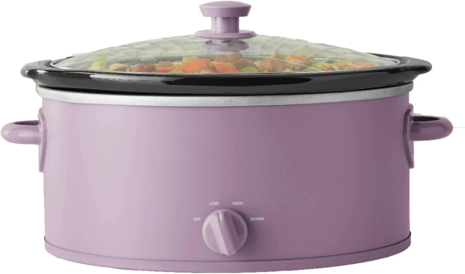 Amazon.com: 6 Quart Oval Slow Cooker, Stainless Steel Finish, Glass Lid ...