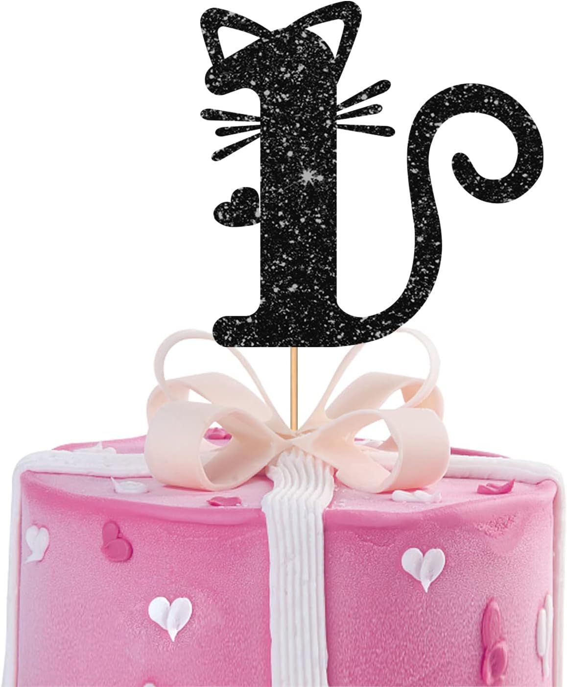 Amazon.com: Cat One Cake Topper, Number 1 Cake Topper for Baby Girl ...