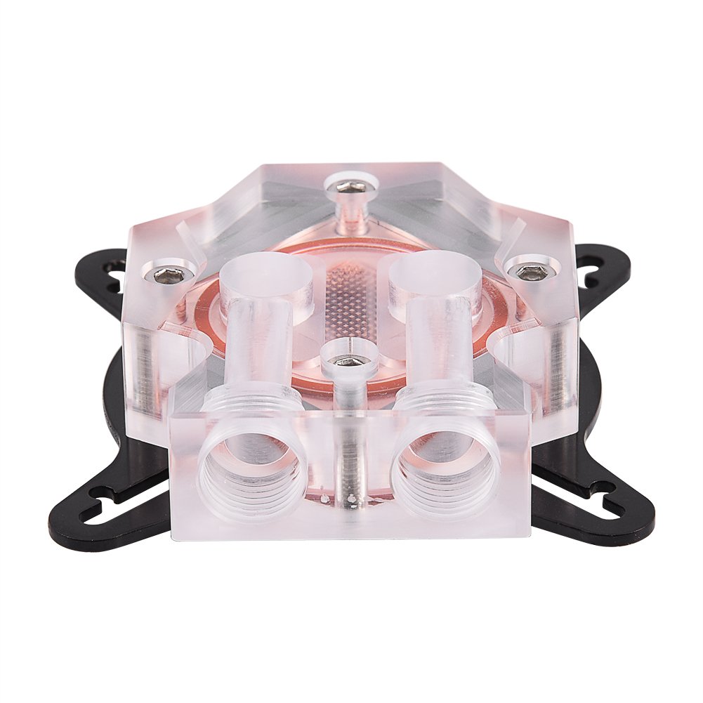 Amazon.com: Wendry CPU Water Cooling Block Waterblock 40mm Copper Base ...