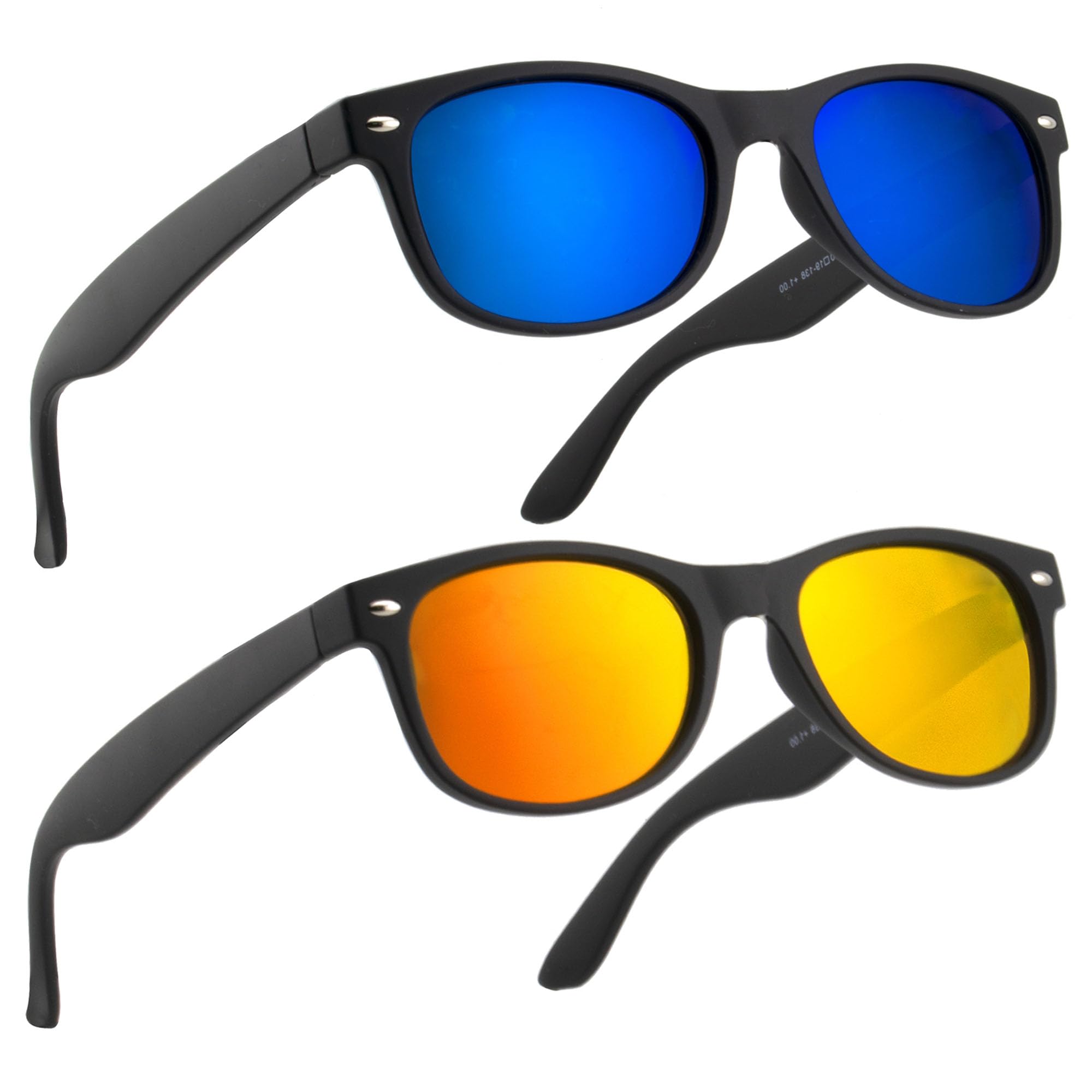 Amazon.com: 2 Pack Reader Sunglasses for Men Women Classic Rectangle ...
