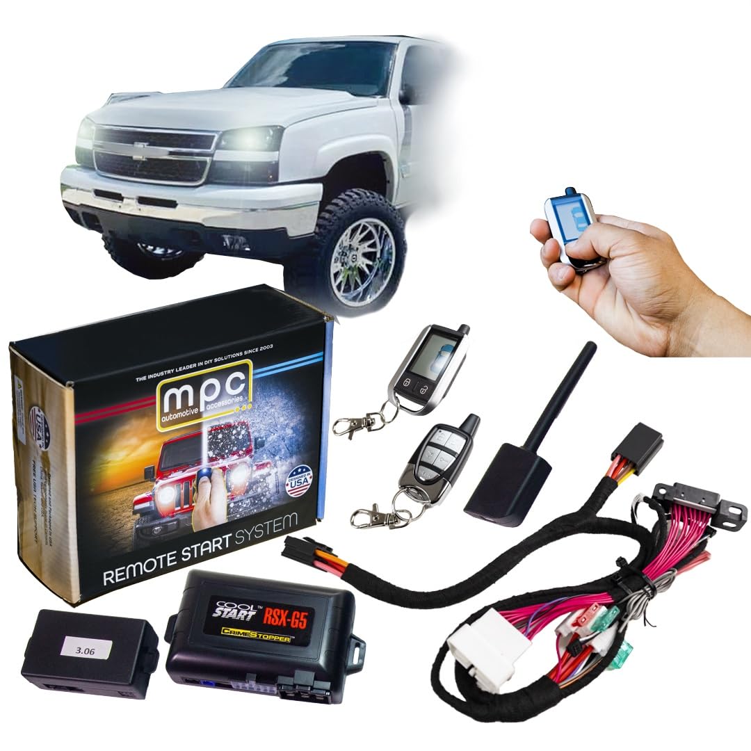 Amazon.com: MPC Plug & Play 2-Way LCD Remote Start Kit with T-Harness ...