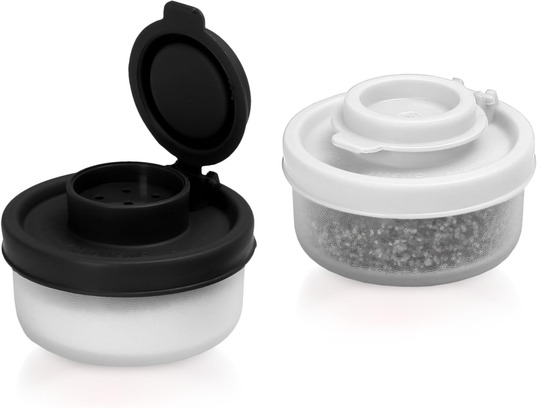 METALTEX Glass Salt and Pepper Set, 40ml, White : Amazon.co.uk: Home ...