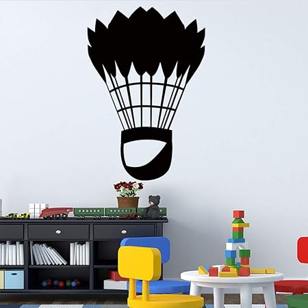 Buy Gadgets Wrap Classic Badminton Sports Art Wall Sticker for Home ...