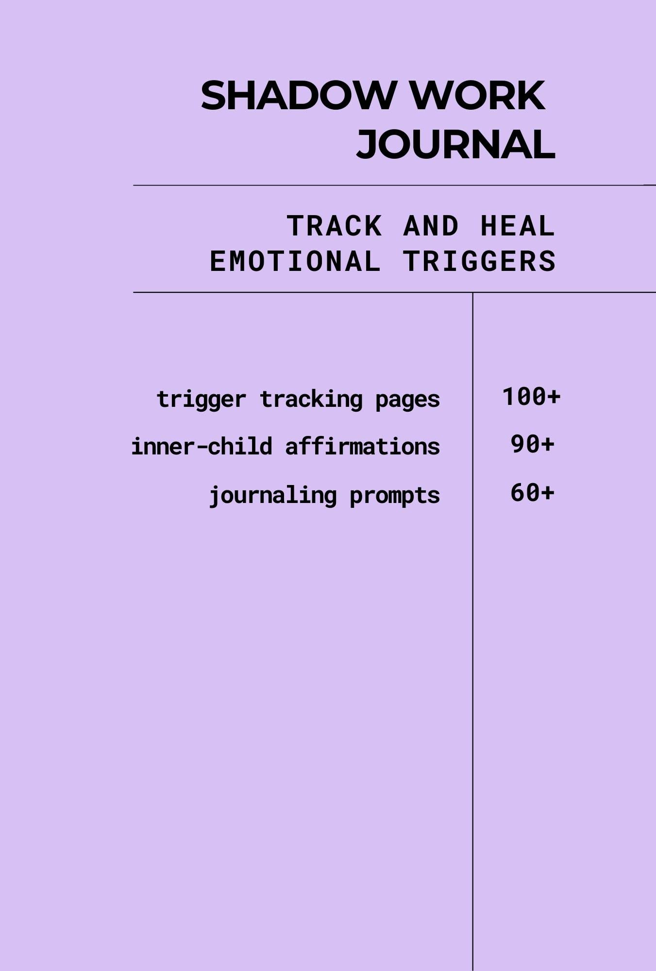 Buy Shadow Work Journal: Track and Heal Emotional Triggers, 60+ Journal ...