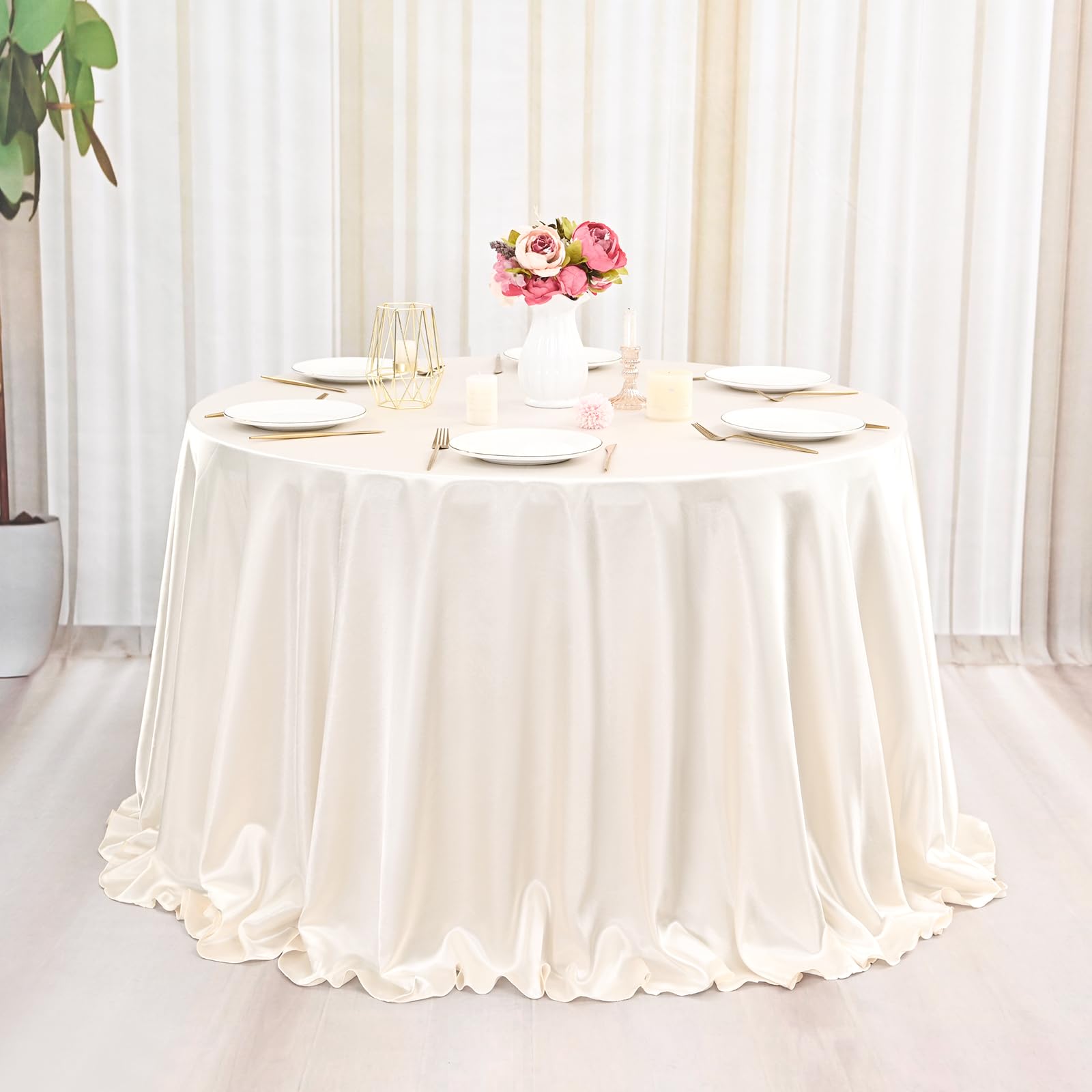 Satin Ruffle Table Cover