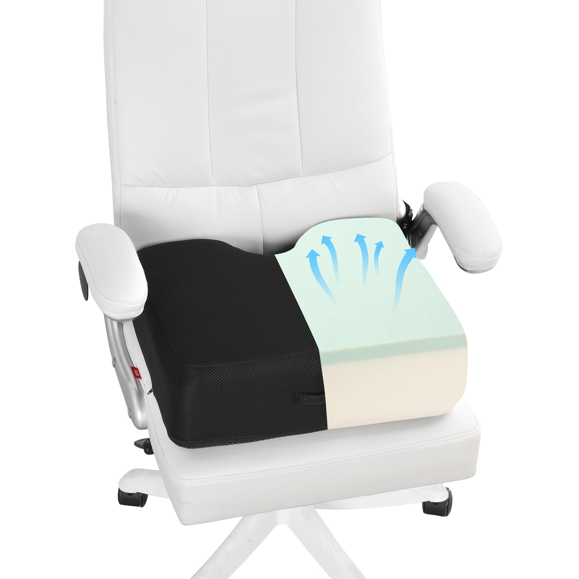 Amazon.com: HOMBYS Extra Thick 6 in Office Seat Cushion, Memory Foam ...