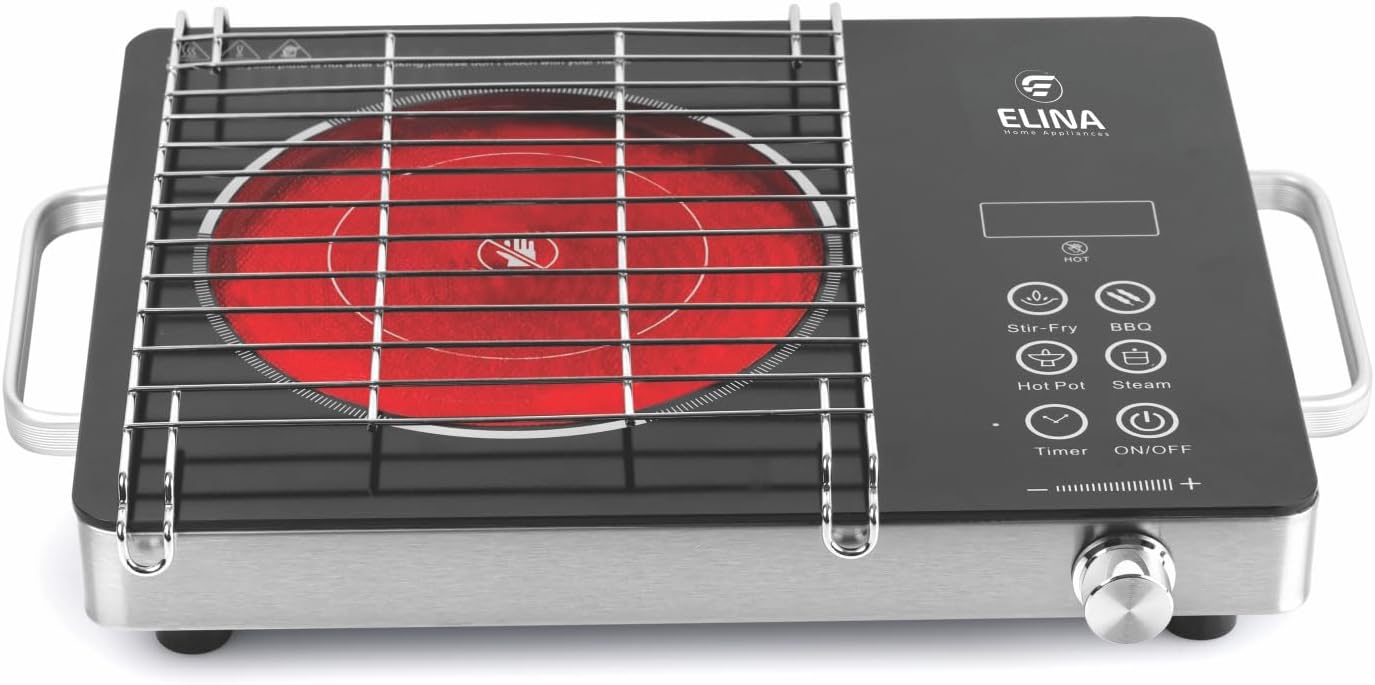 Buy MILTON Classic 2200 Watt Infrared Cooktop with Crystal Glass ...