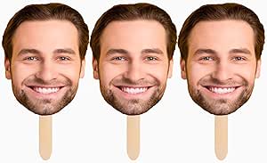 Amazon.com: Custom Big Head Cutout Fat Heads on Stick Custom Photo Face ...