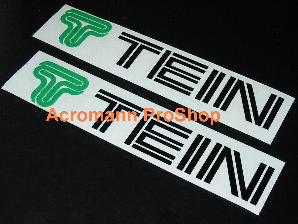 Amazon.com: Racing Decal Sticker for Tein (New) Green/Black X2 ...