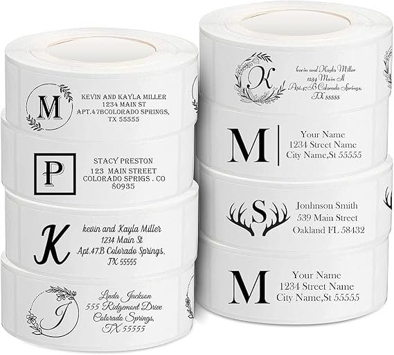 Amazon.com : Teryiaco Return to Address Label Roll, Personalized ...