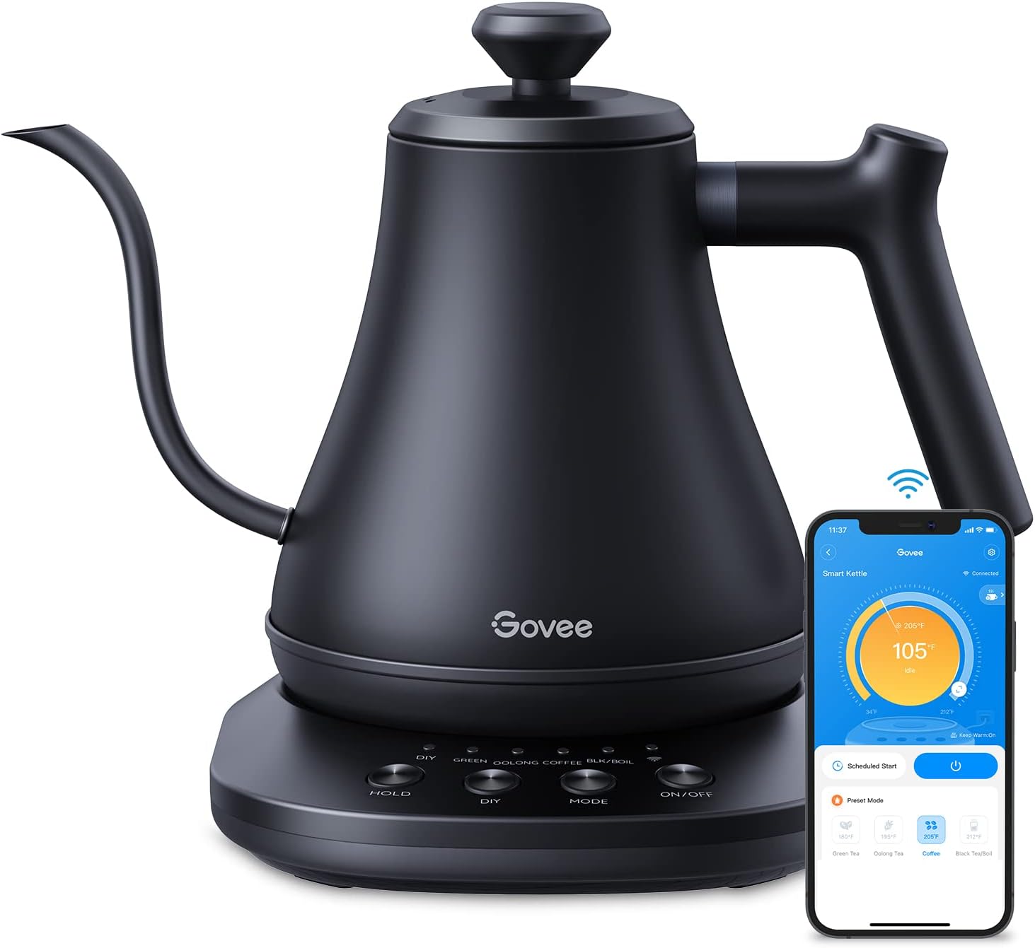 Amazon.com: COSORI Electric Gooseneck Kettle with 5 Temperature Control ...