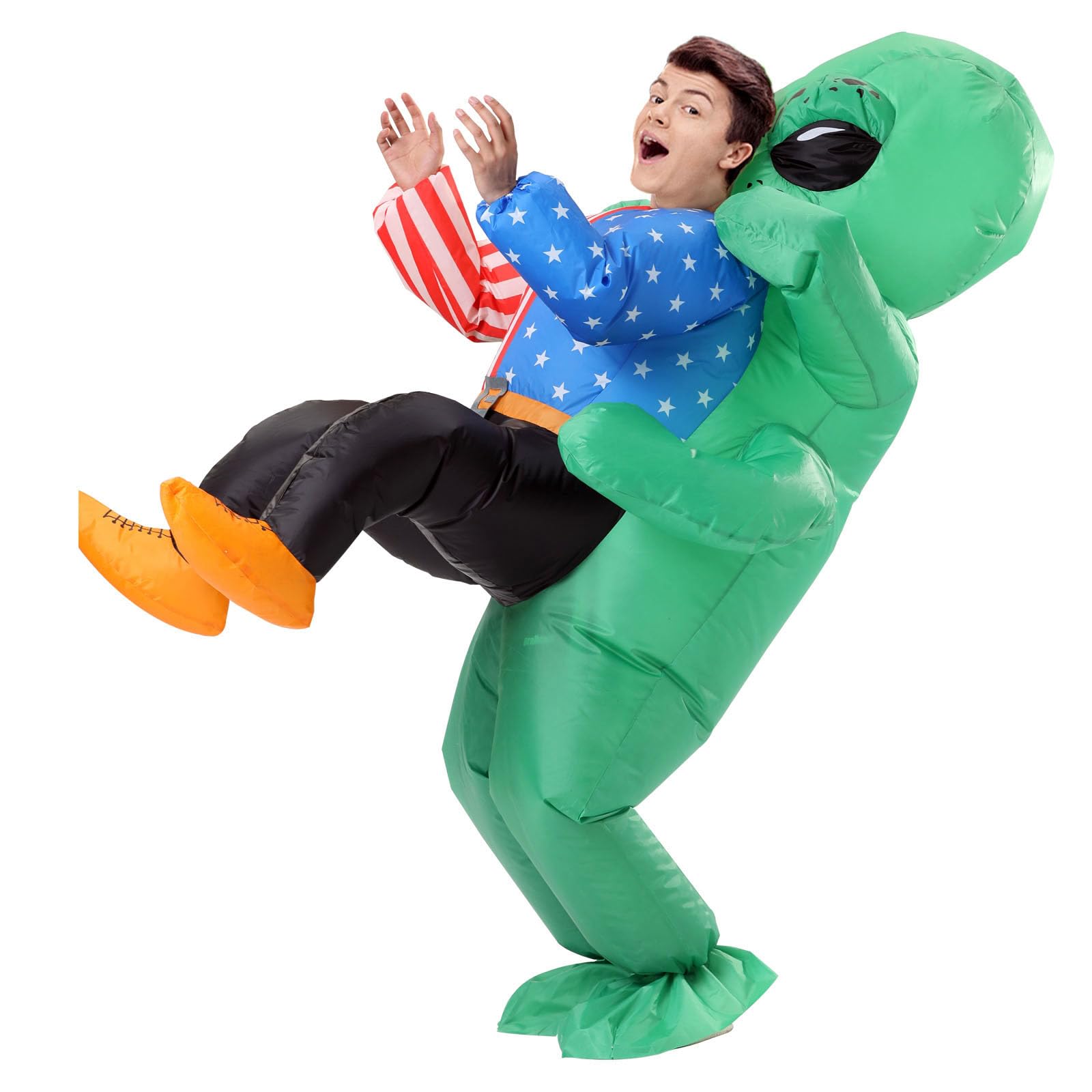 Alien Costume, Inflatable Alien Costume for Adult, Alien Kidnapping ...