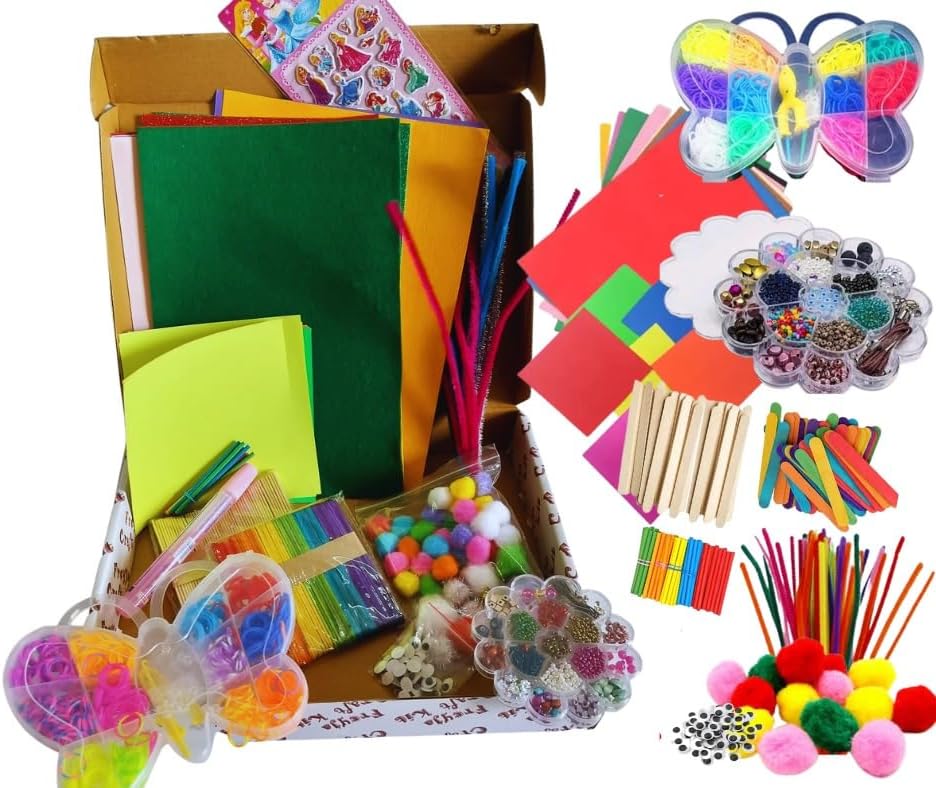 FREYJA MEGA COMBO 5 CRAFT KITS in 1 KIT HAVING CRAFT MATERIALS in POM ...